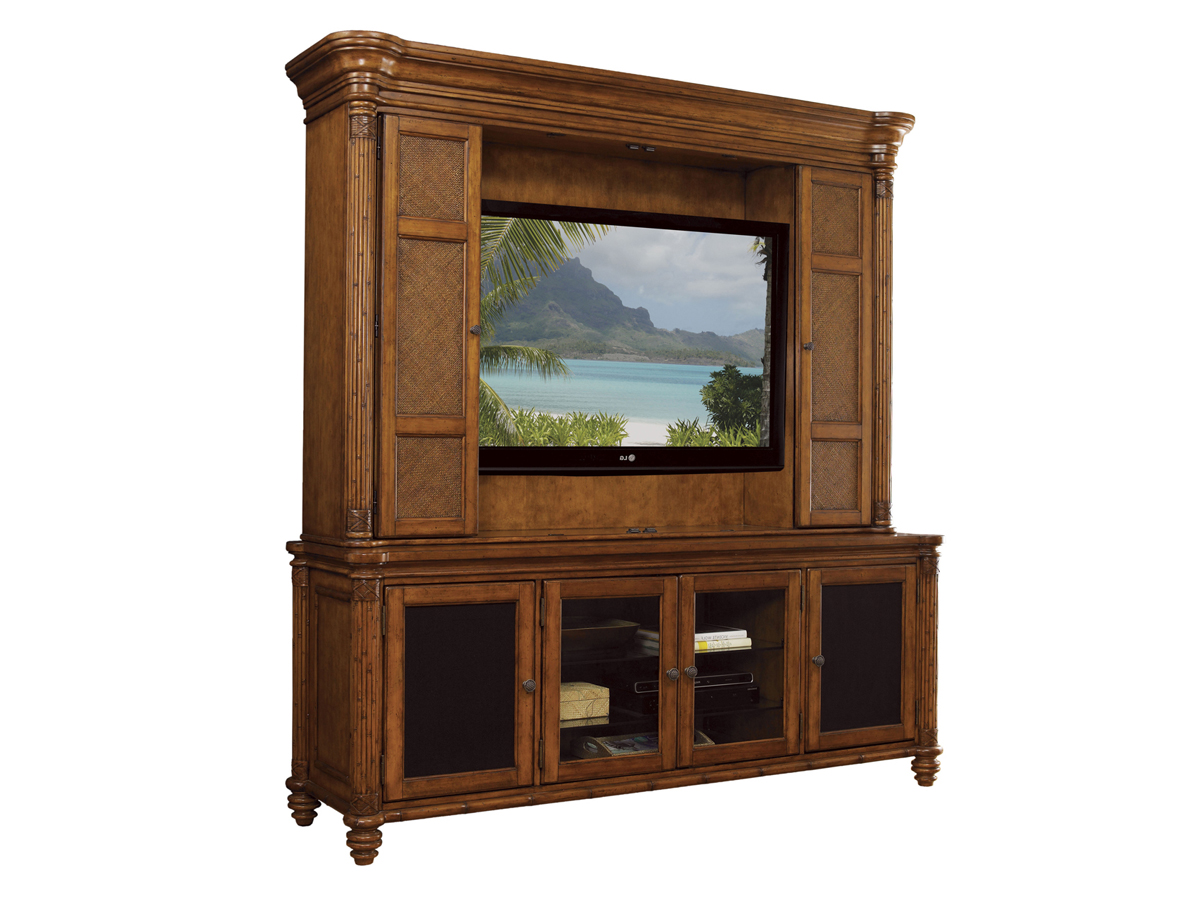 531 908 918 Open Blake Island Entertainment Console - Costa Rican Furniture