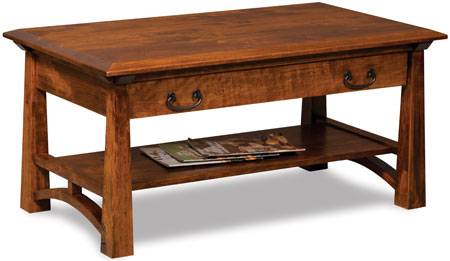 Natural Solid Wood Coffee Table - Costa Rican Furniture