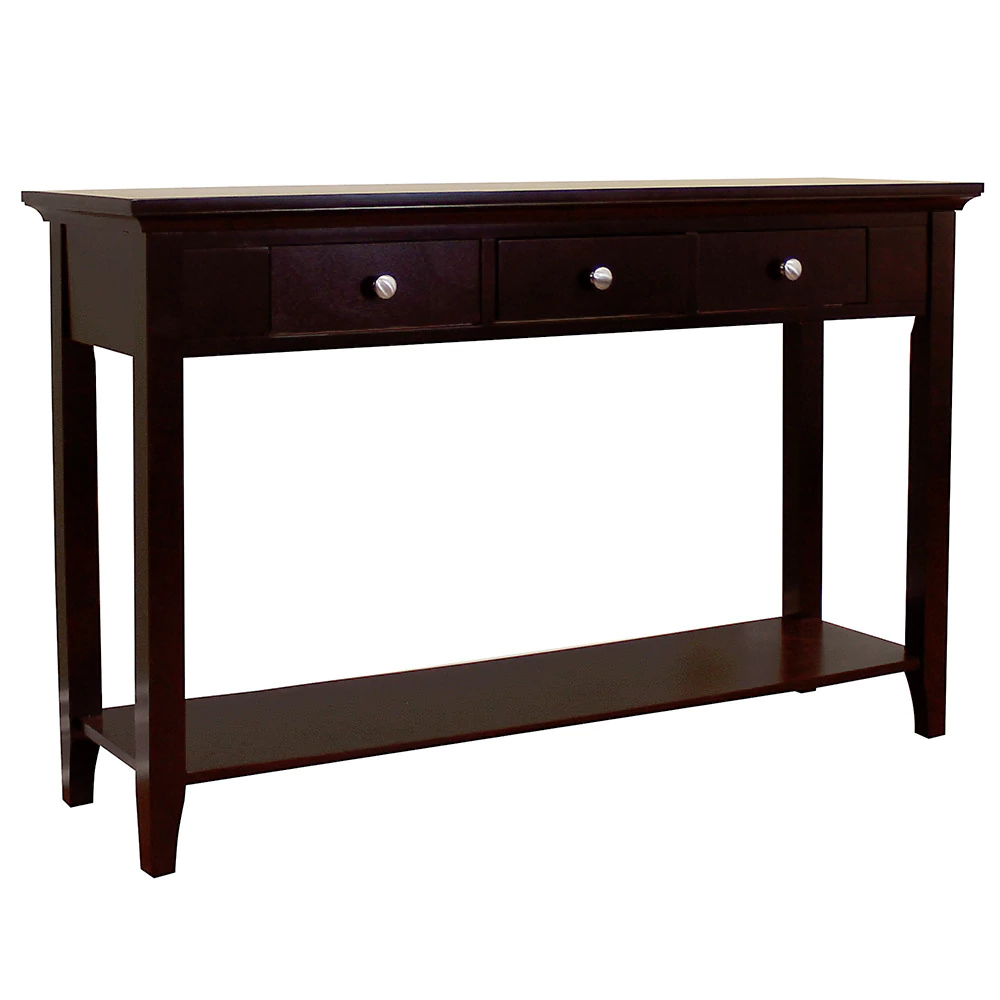 Ferndale Espresso Console Table - Costa Rican Furniture
